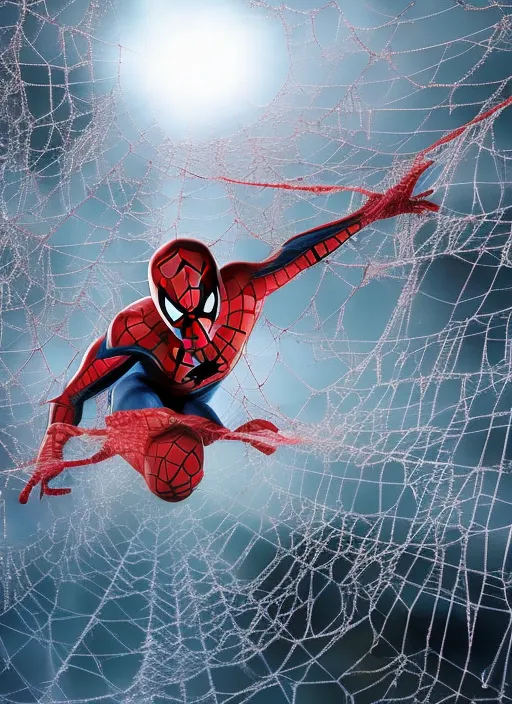 Spider-Man flies a spider web... | Image by PenetratingDove