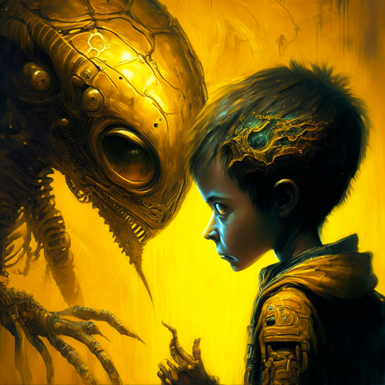 Alien force vs. Boy | Image by EagerSound