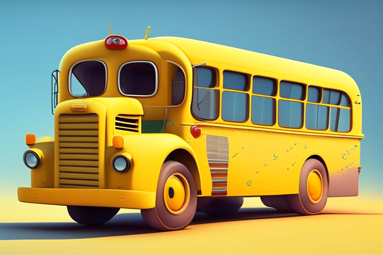a school bus moving animated... | Image by ProtectiveSnapper