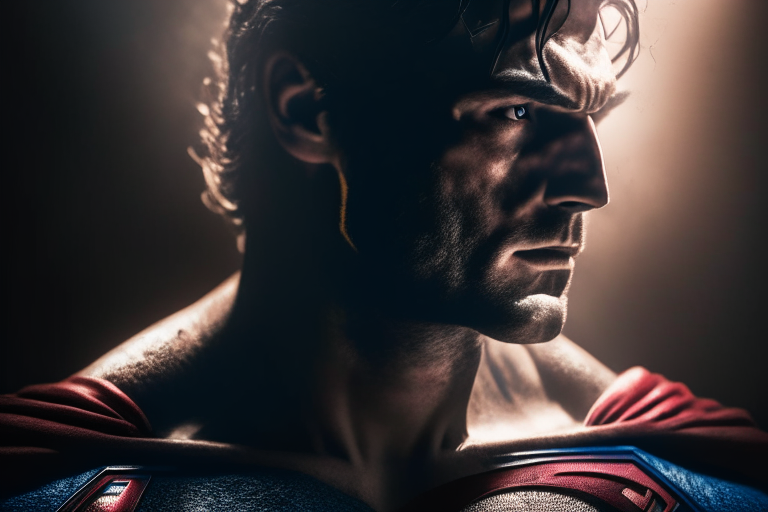Superman in a dramatic pose,... | Image by DarknessComet | Genmo