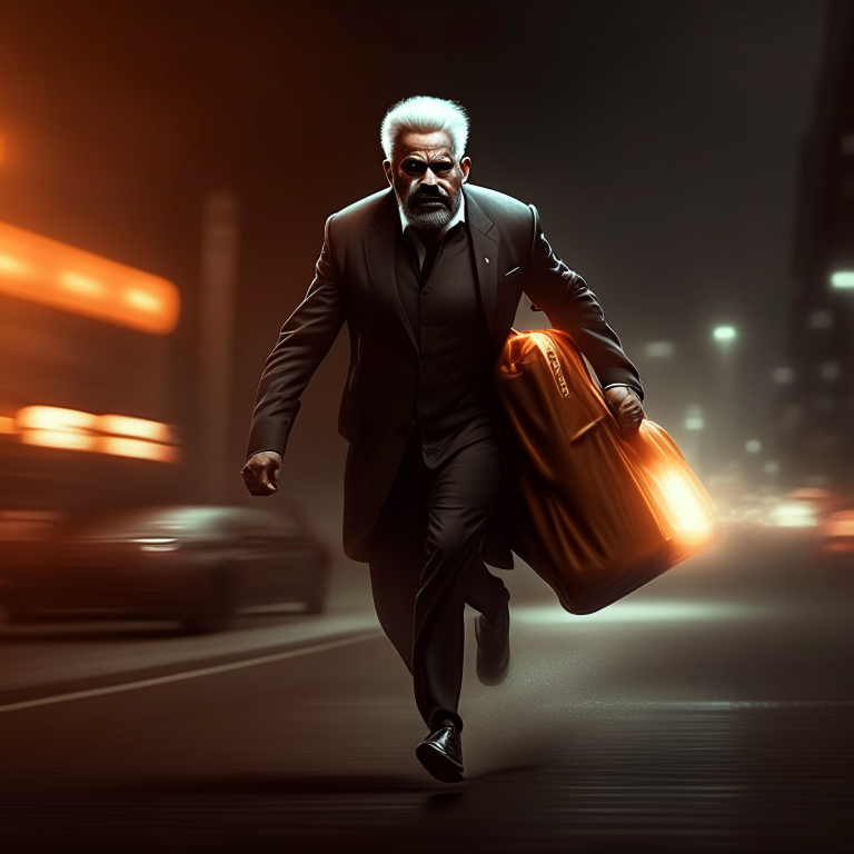 Modi ji running with a bag.... | Video by ShapelyCavern