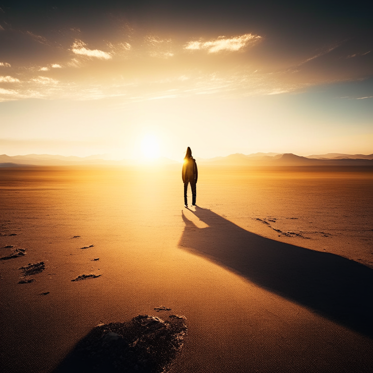 A person standing at the edge of... | Image by TrojanTiger