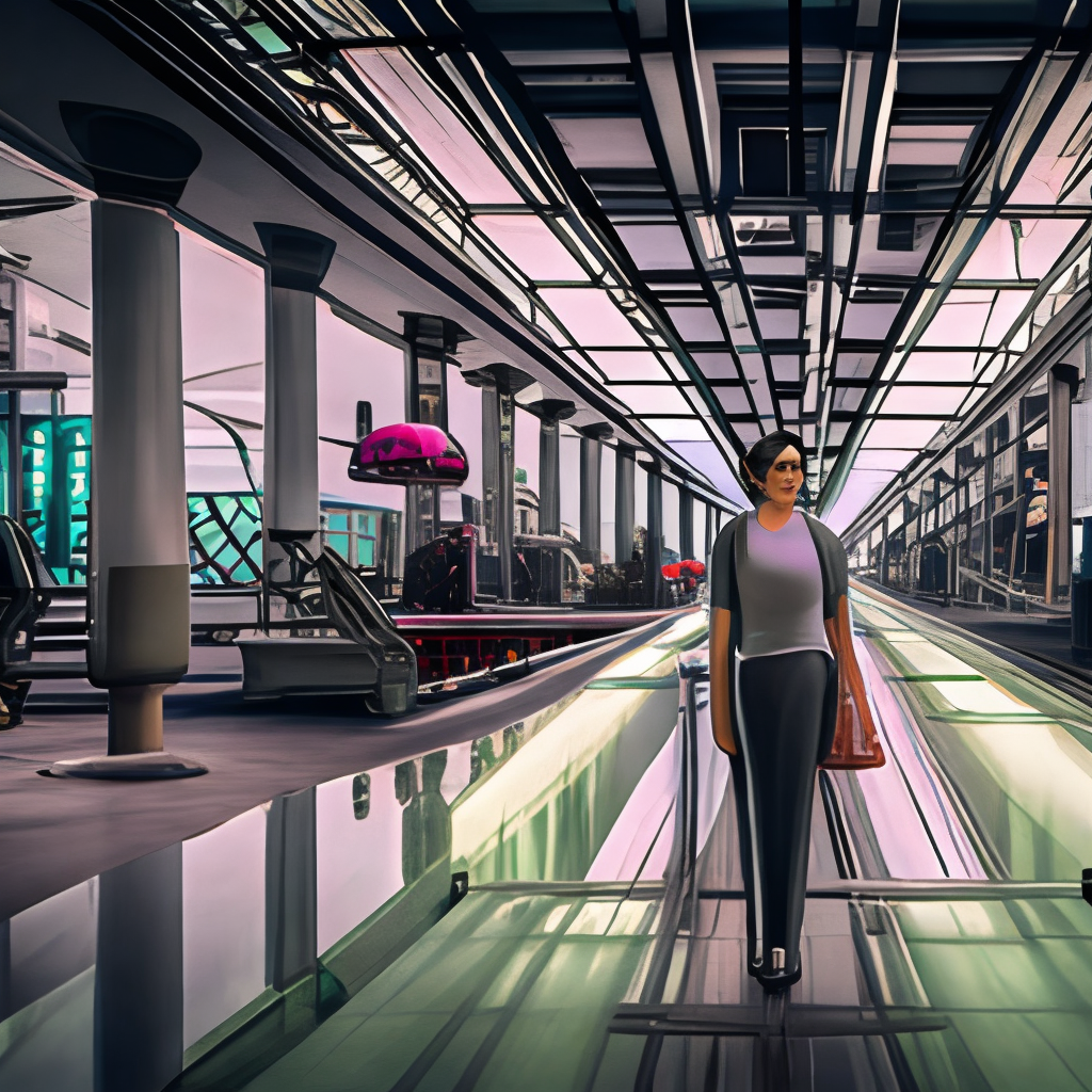 "una chica en la estación de... | Image by ScintillatingDesigner
