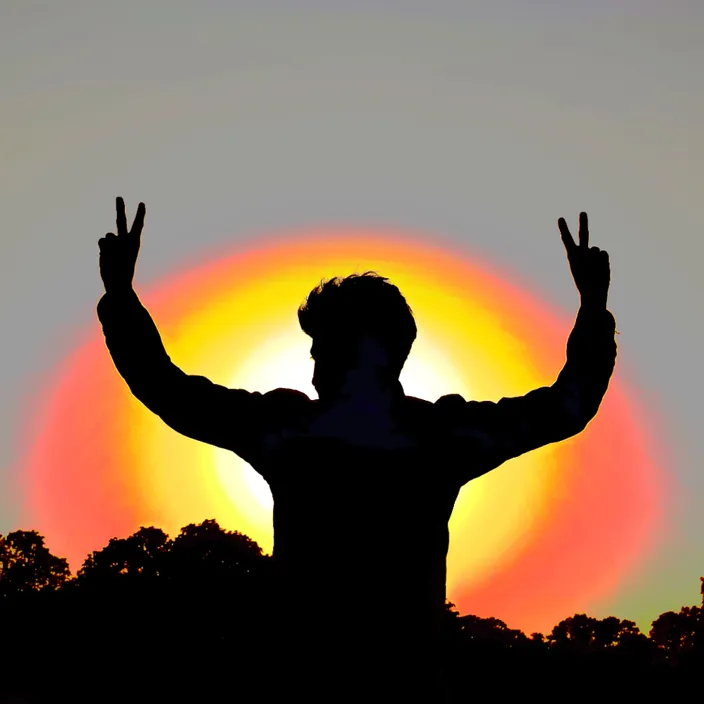 Rejoicing in nature at sunrise... | Video by AccomplishedAnchovy