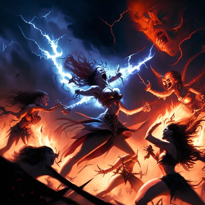 demigod attacking a group of... | Video by PotentSnow