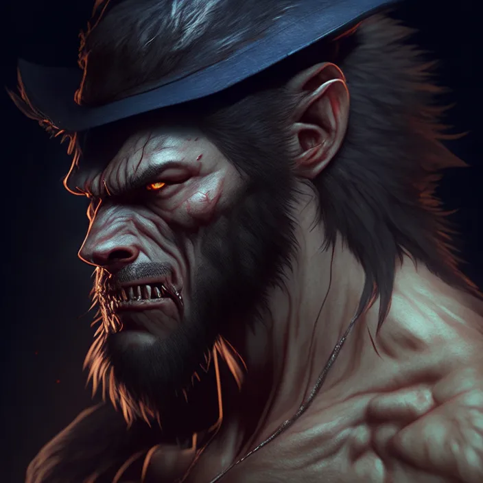 a man in a hat with a big hairy... | Video by AdroitGriffin