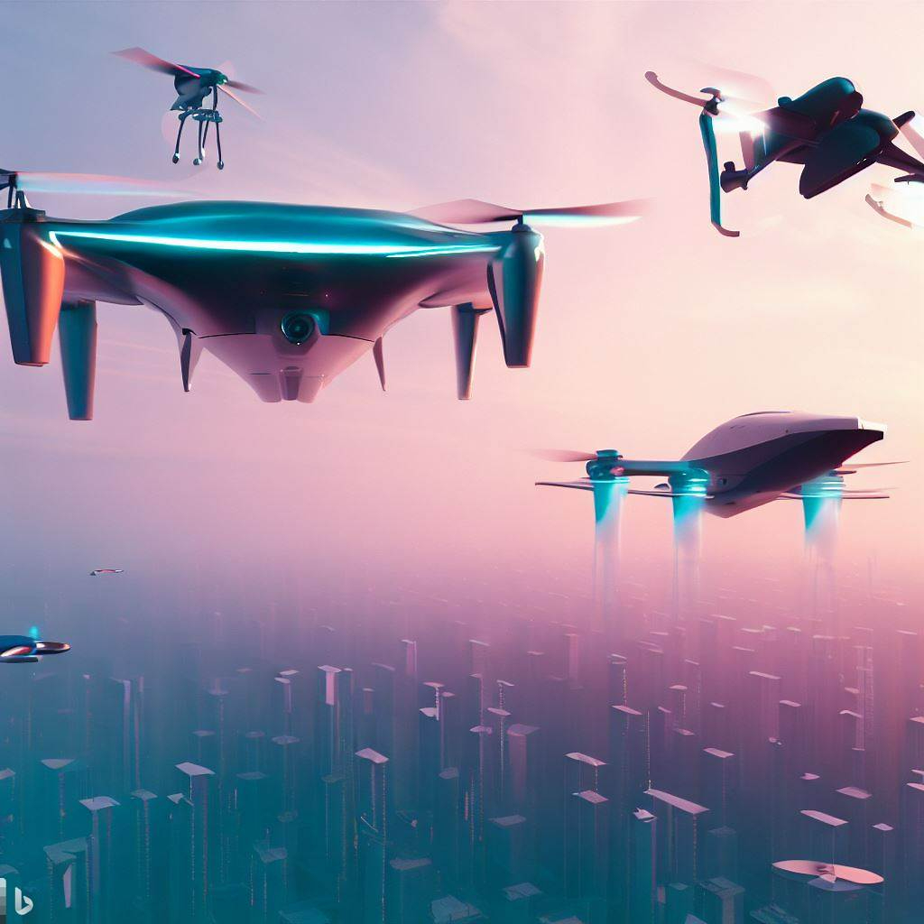 a group of flying objects in the... | Image by ResourcefulHummus